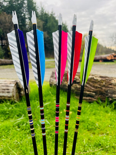 (SALES ITEM) ODD RAINBOW ARROWS 11/32 50-55# 30" (5 PACK) (NF2) - Rose ...